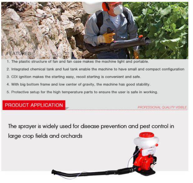 Agriculture mist duster sprayer knapsack power pesticide in bd