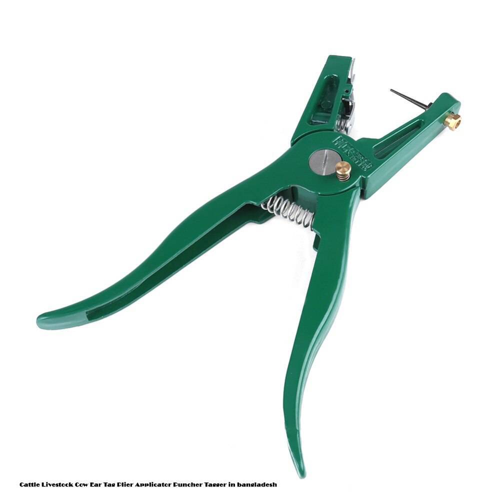 Cattle Livestock Cow Ear Tag Plier Applicator Puncher Tagger