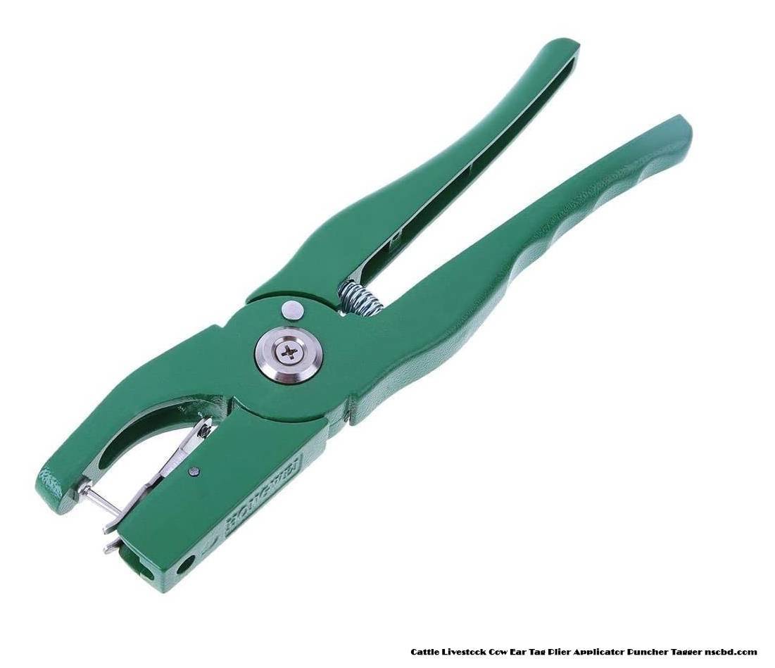 Cattle Livestock Cow Ear Tag Plier Applicator Puncher Tagger