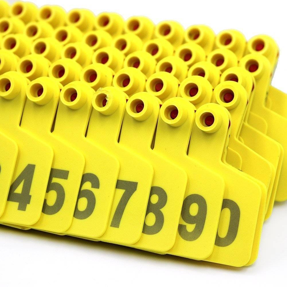 Cow Ear Tags yellow Color in Bangladesh PBS Animal Health