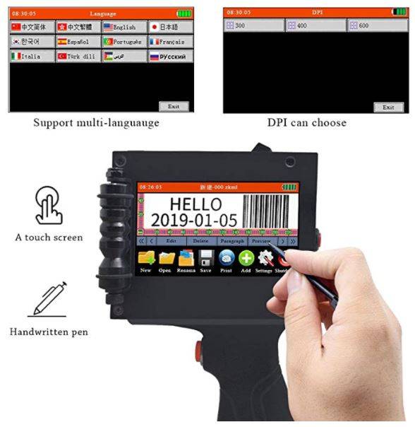 Handheld Inkjet Printer Intelligent Inkjet Coding Machine in bd